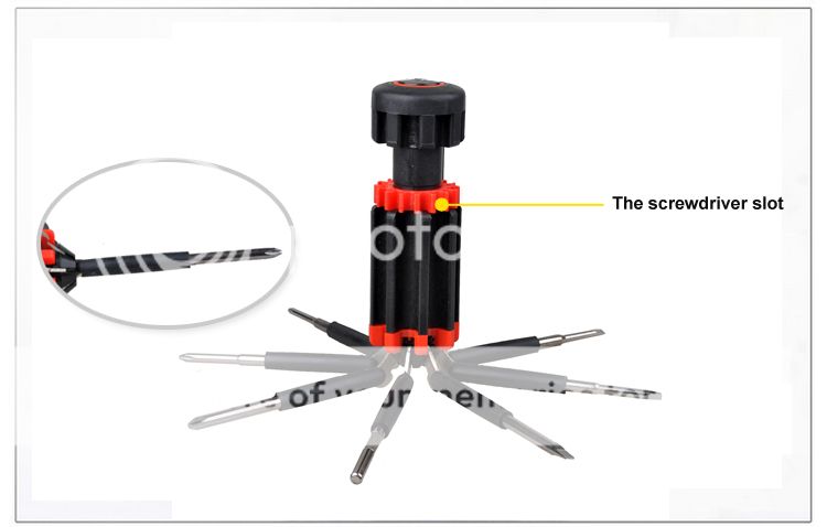 Buy 8 In 1 Multi-Screwdriver torch / tool kit /screwdriver with torch ...