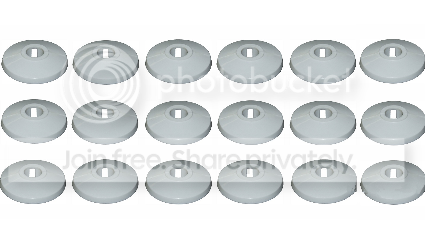 White Pipe Covers 15mm or 22mm Cover Pack of 25 you Choose Radiator ...