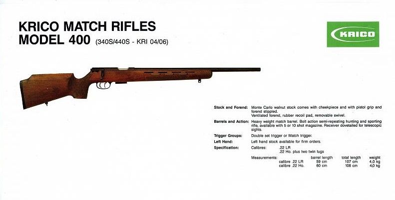 KRICO Mini Sniper Bolt Action / Model 340s | Rimfire Central Firearm Forum